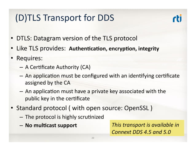 OMG Data-Distribution Service Security | PPT