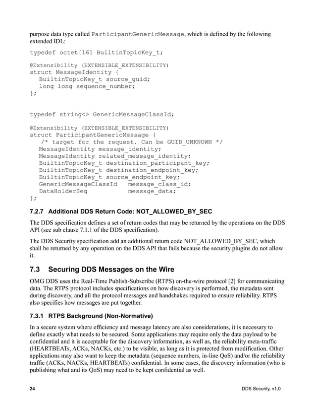 DDS Security Specification version 1.0 | PDF | Computing | Technology & Computing