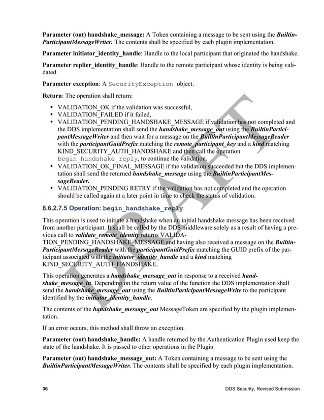 OMG DDS Security Specification - 4th revised submission document | PDF