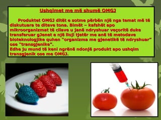 Organizmat e modifikuar gjenetikisht | PPT