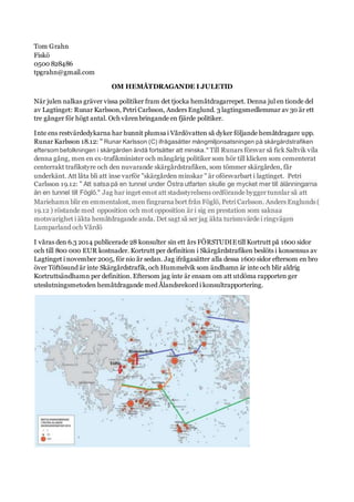 Om hemåtdragande i juletid 22.12 2014 tom grahn | PDF