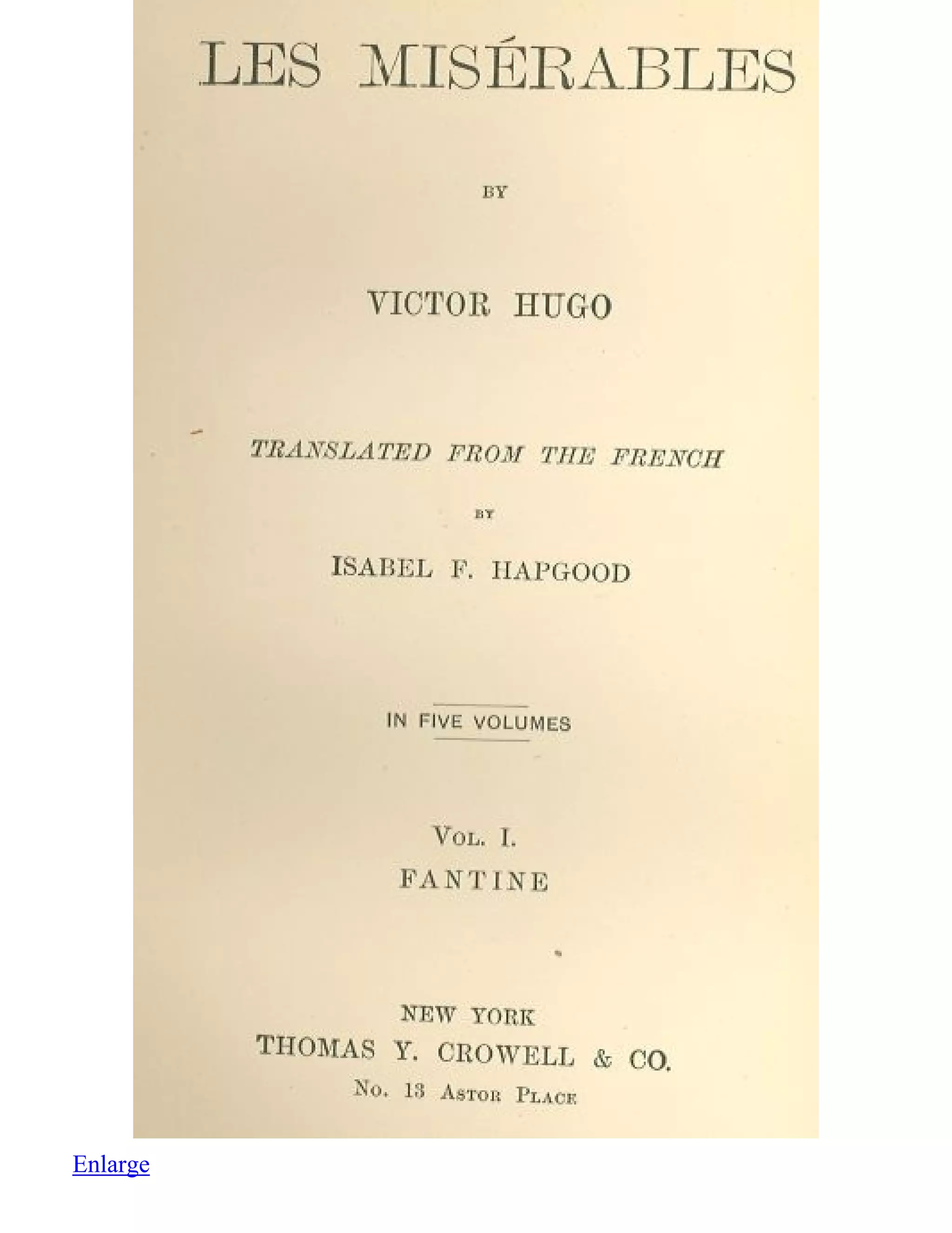 Les Miserables, five volumes, complete by victor hugo | PDF