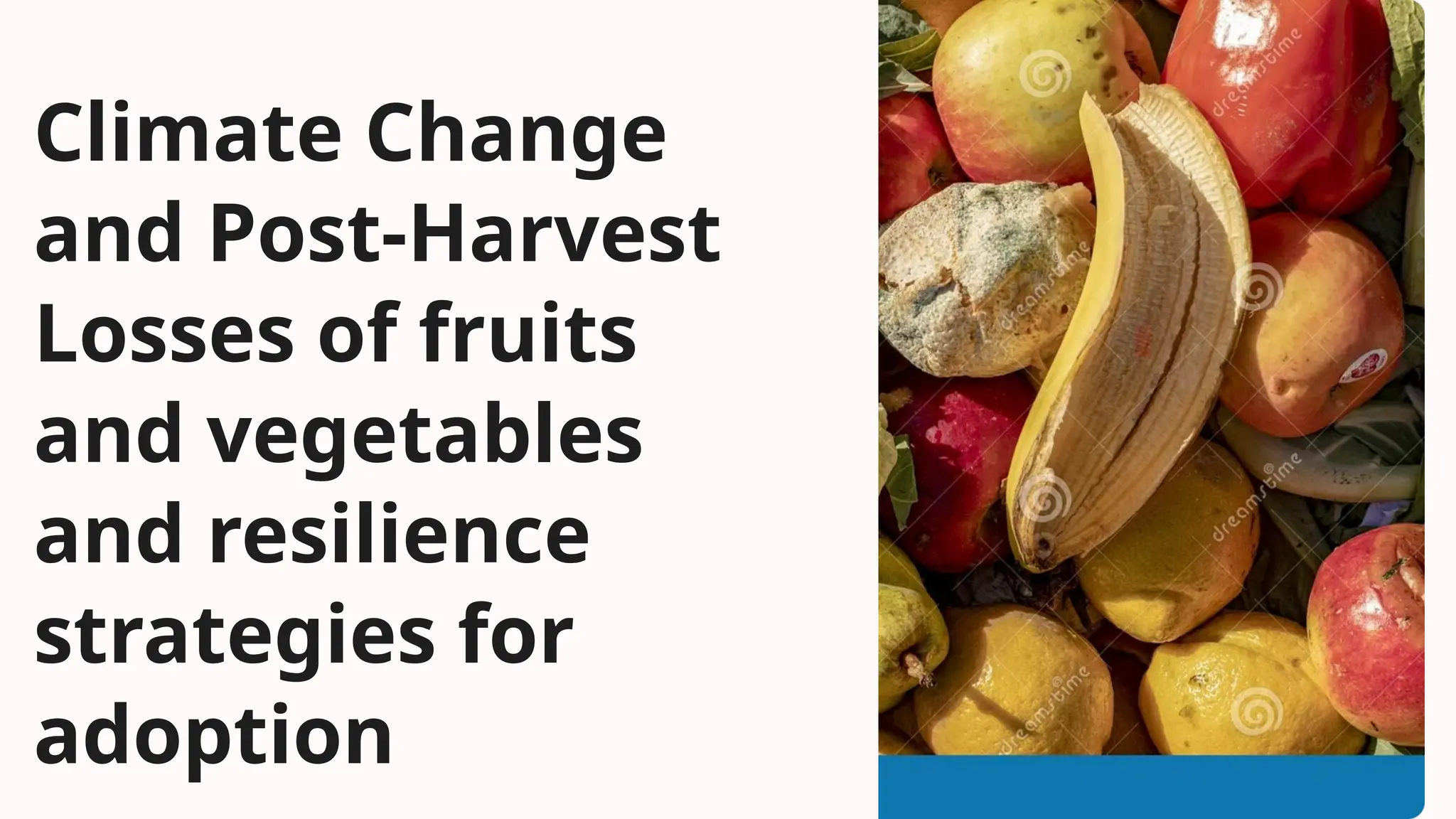 Climatic change and post harvest losses in fruits and vegetables | PPTX