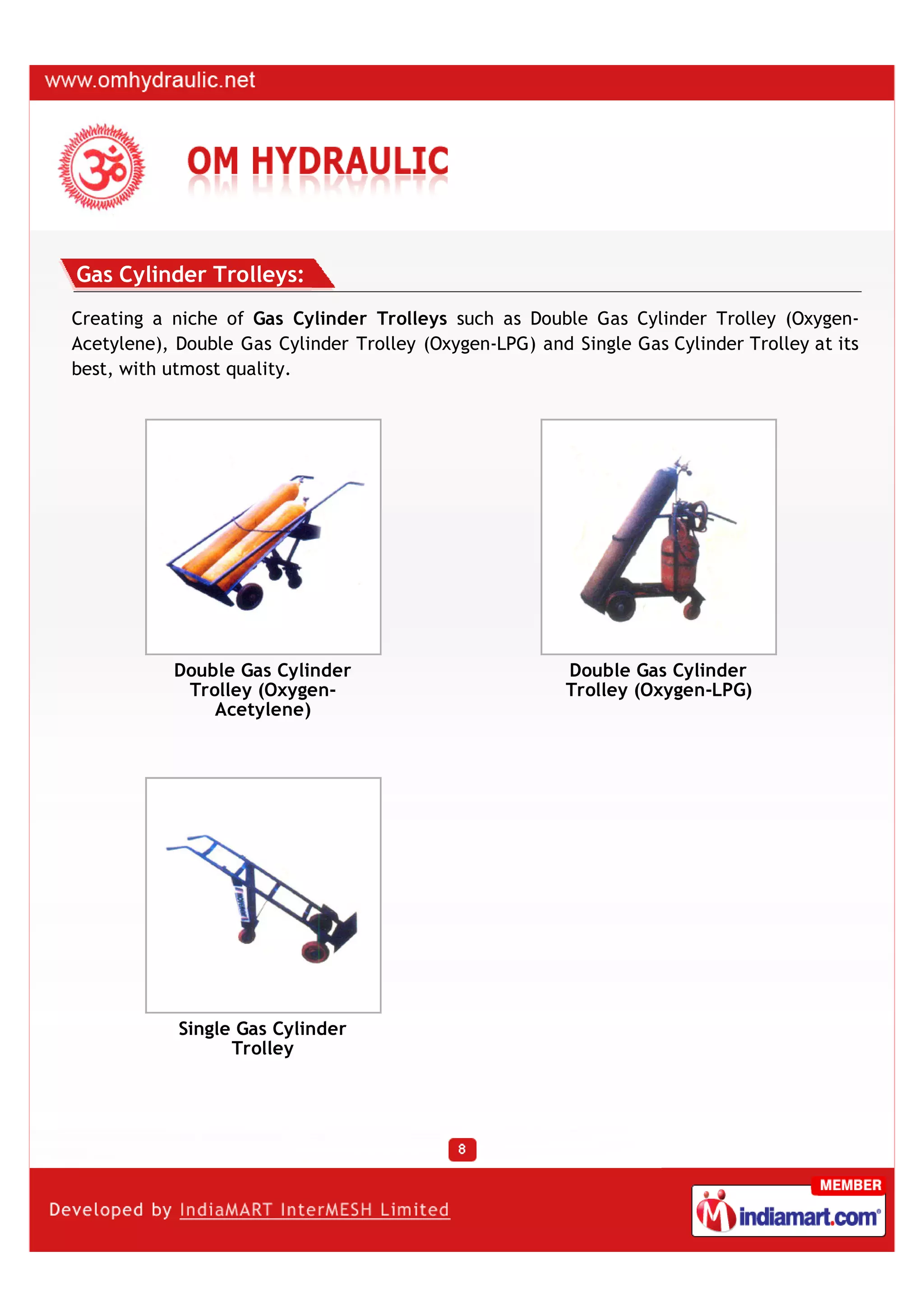 Om Hydraulic, Ahmedabad, Drum Lifting Stacker | PDF