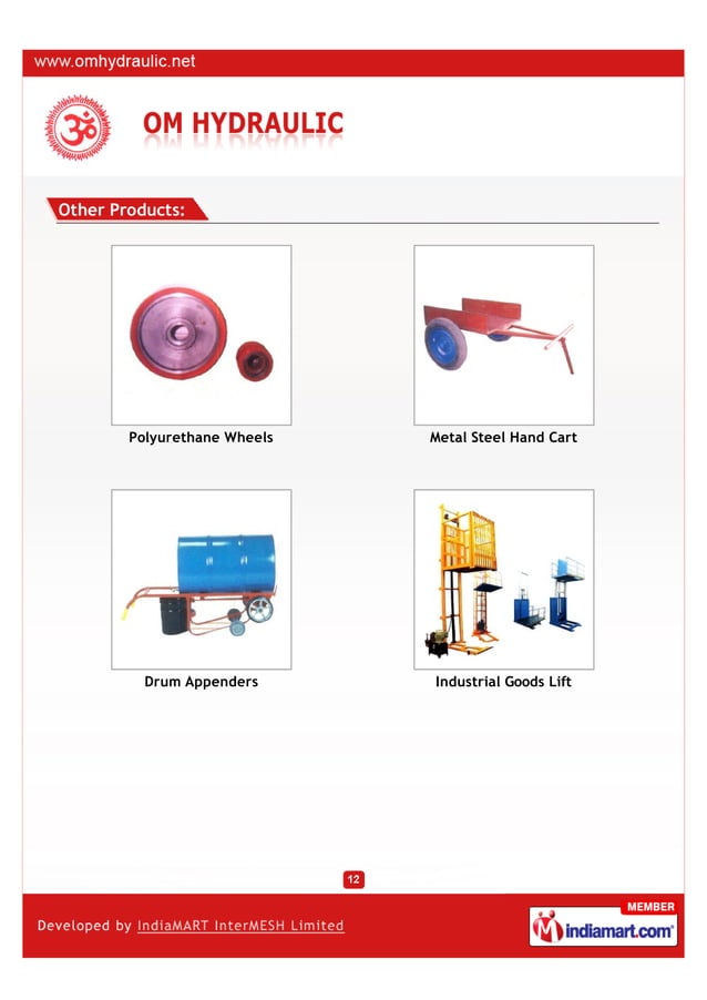Om Hydraulic, Ahmedabad, Drum Lifting Stacker | PDF
