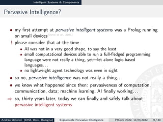 Explainable Pervasive Intelligence with Self-explaining Agents | PPT