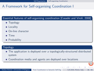 From Coordination to Semantic Self-Organisation: A Perspective on the ...