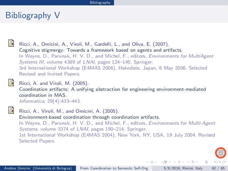 From Coordination to Semantic Self-Organisation: A Perspective on the…