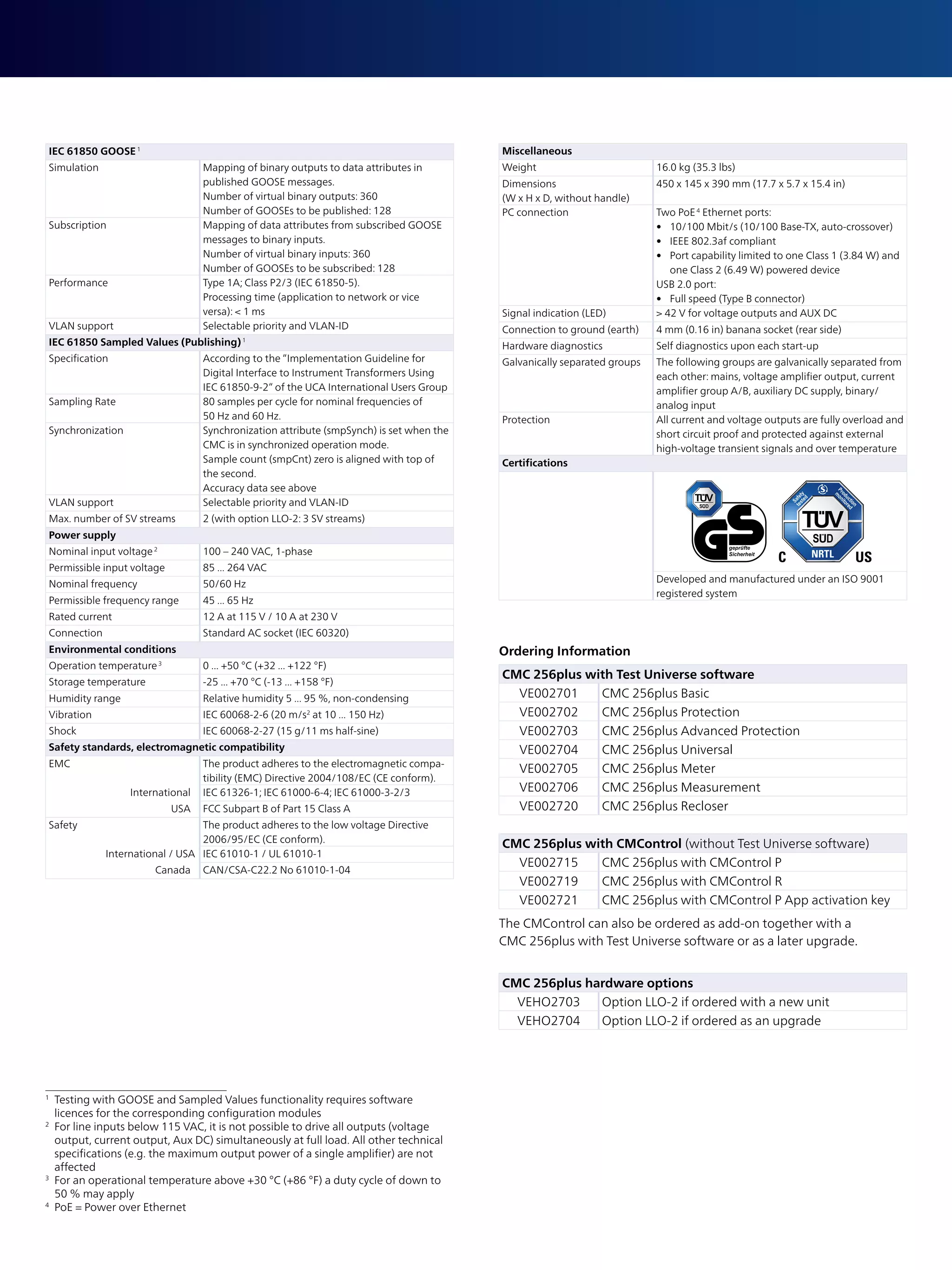 Omicron CMC 256plus High Precision Relay Test Set and Universal ...