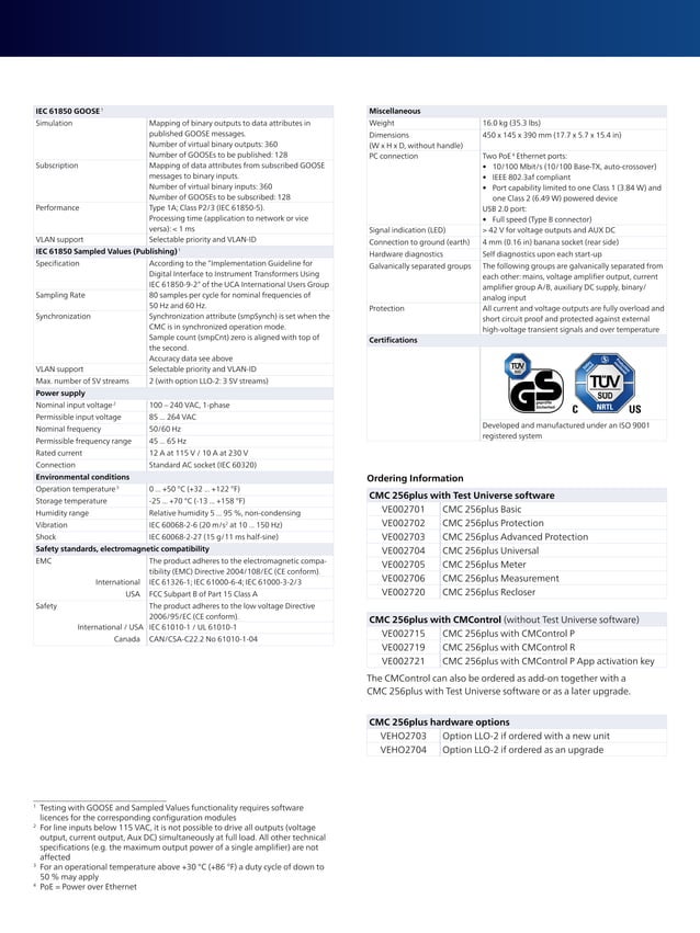 Omicron CMC 256plus High Precision Relay Test Set and Universal ...