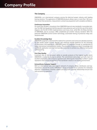 OMICRON Testing Solutions For Protection & Measurement Systems ...