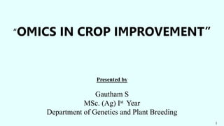 OMICS in Crop Improvement.pptx