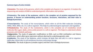 What is OMICS? Dr.Ravindra Kshirsagar PhD | PPT