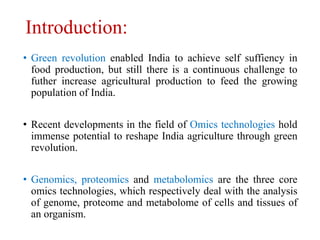 Omics for crop improvement (new) | PDF
