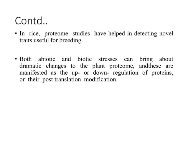 Omics for crop improvement (new) | PDF | Biotech and Biomedical Industry | Industries