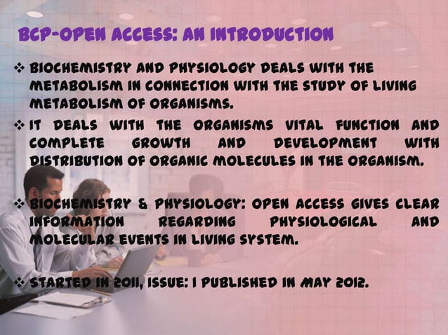 Journal of Biochemistry & Physiology:Open Access | PPT