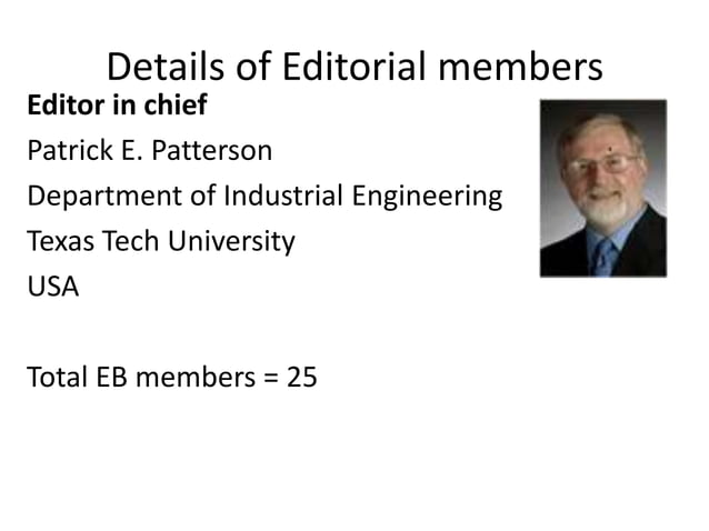Journal of Ergonomics | PPT