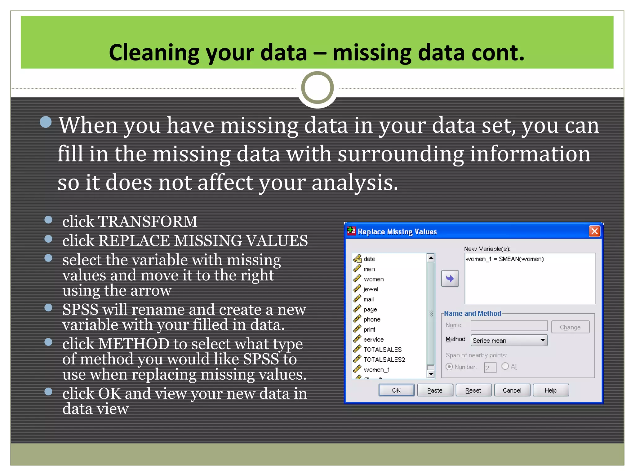 Introduction To Spss Ppt Operating Systems Computer Software And Applications