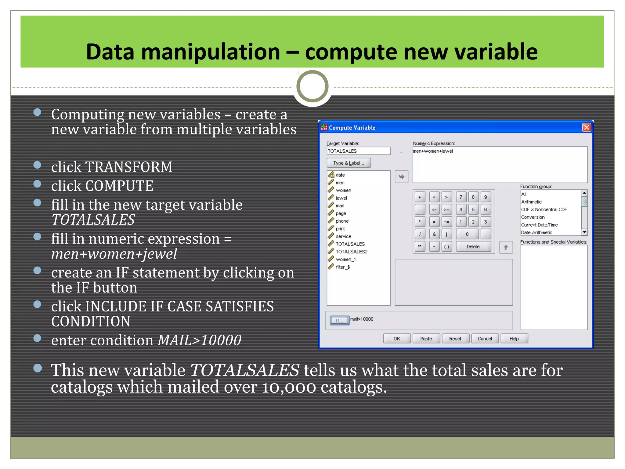 Introduction To Spss Ppt Operating Systems Computer Software And Applications