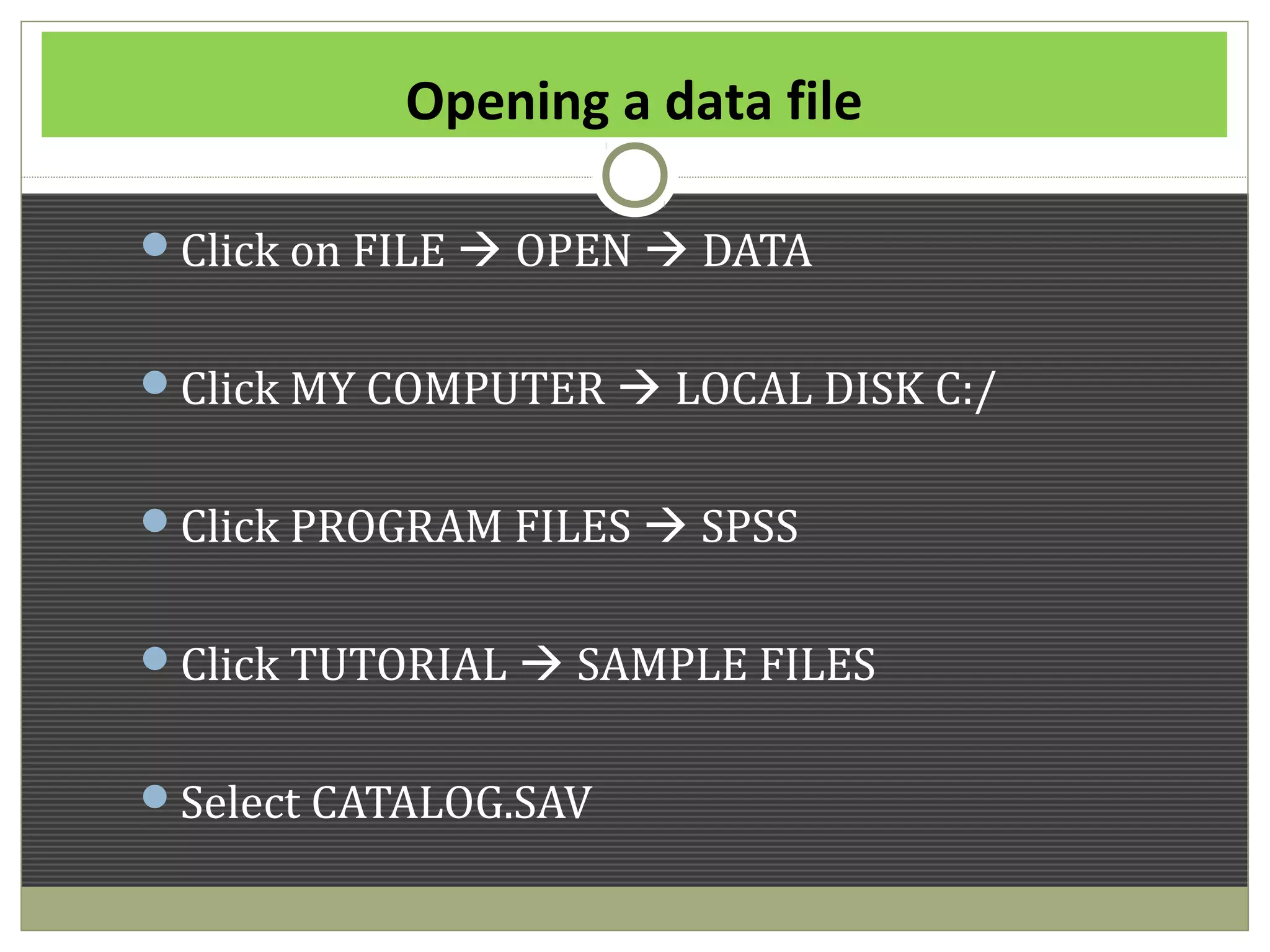 Introduction To Spss Ppt Operating Systems Computer Software And Applications