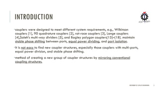 Microwave Mirrored Coupling Structures for Microwave Signal Splitting ...