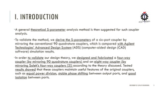 Microwave Mirrored Coupling Structures for Microwave Signal Splitting ...