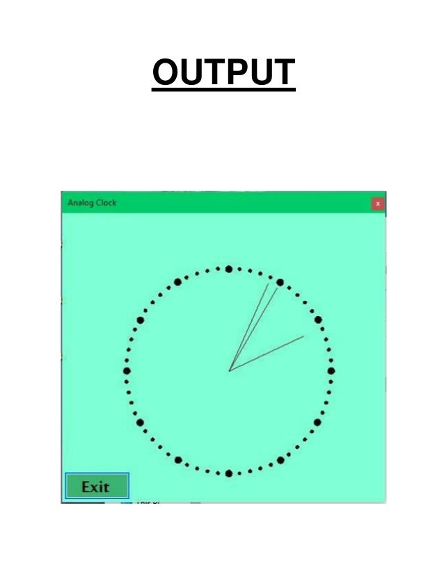 Analog Clock C