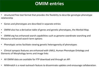 OMIM Database | PPTX