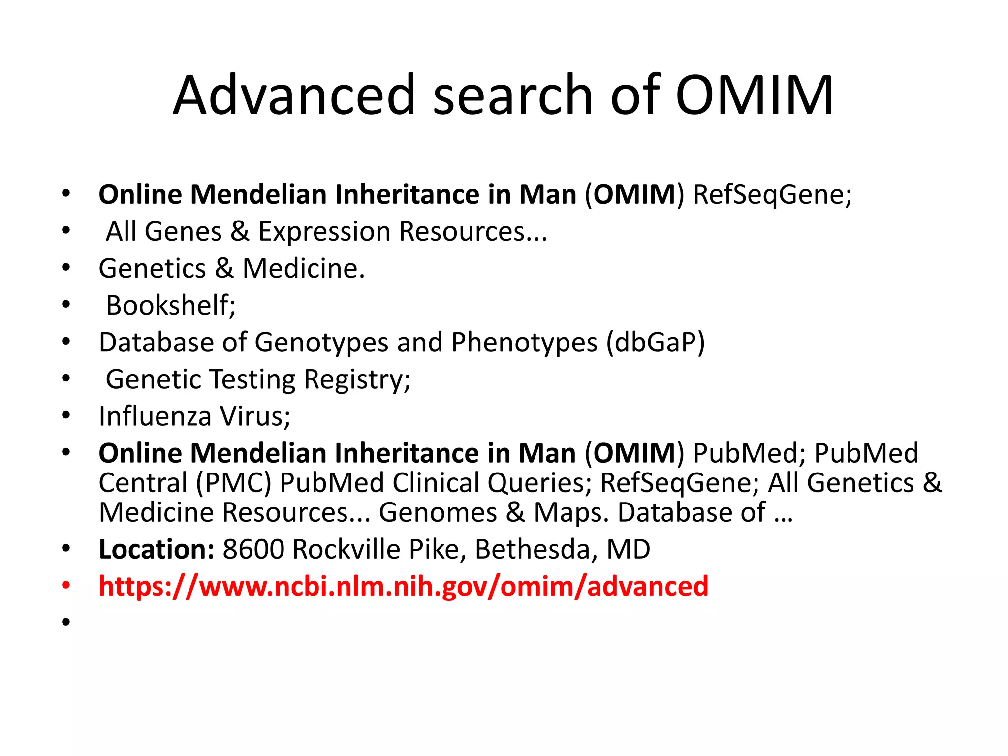Omim | PPT