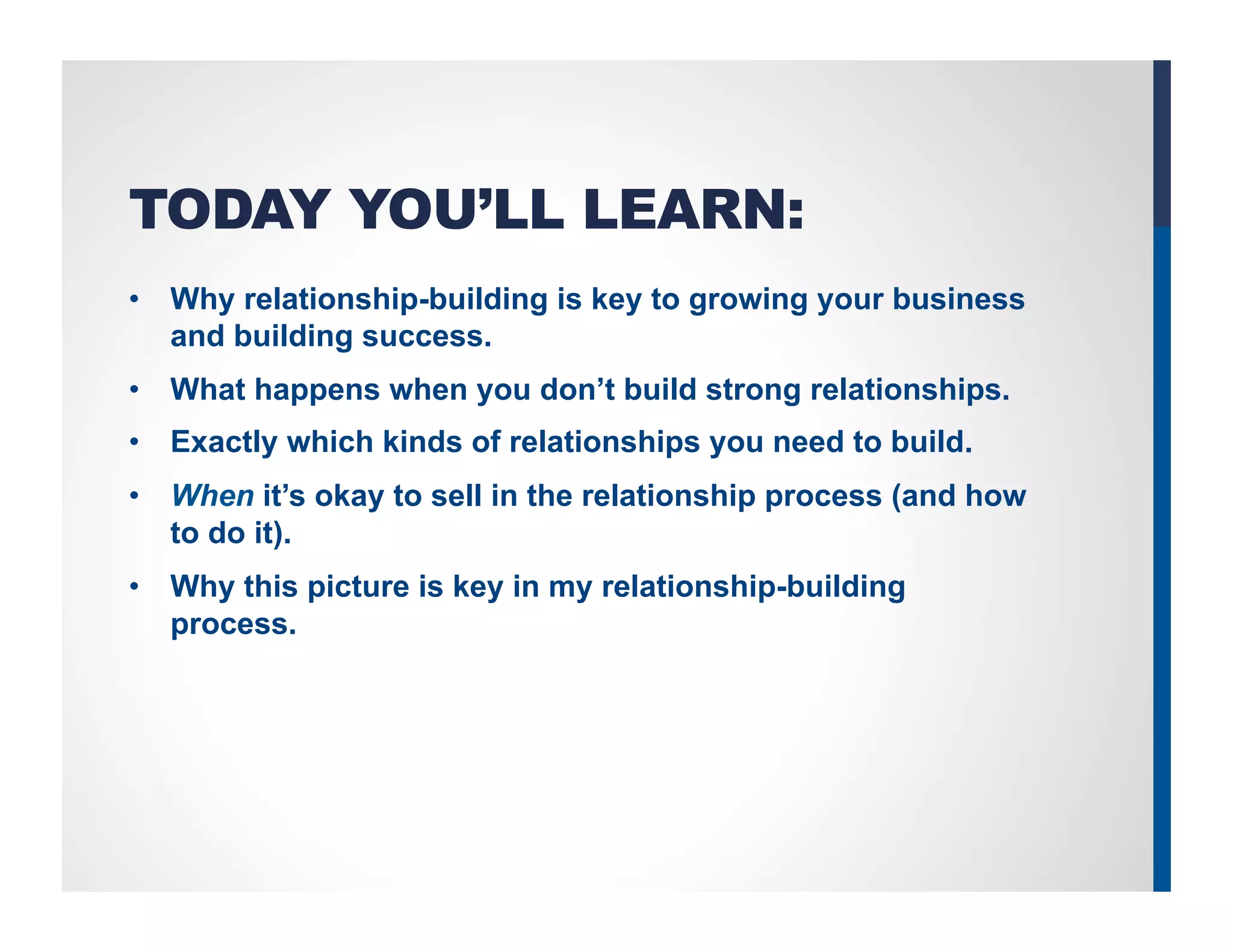 Success Through Relationship-Building | PDF | Business | Business and ...