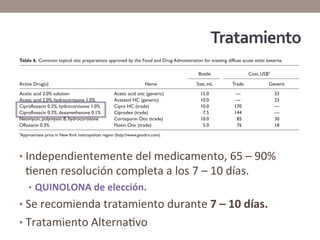 Generalidades otitis y descripcion de patologia | PDF
