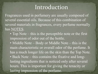 Omj perfume makingetc | PPTX