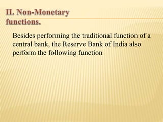 Functions of RBI | PPTX