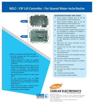Omkar Electronics, Thane, Elevator Components | PDF