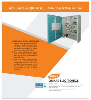 Omkar Electronics, Thane, Elevator Components | PDF