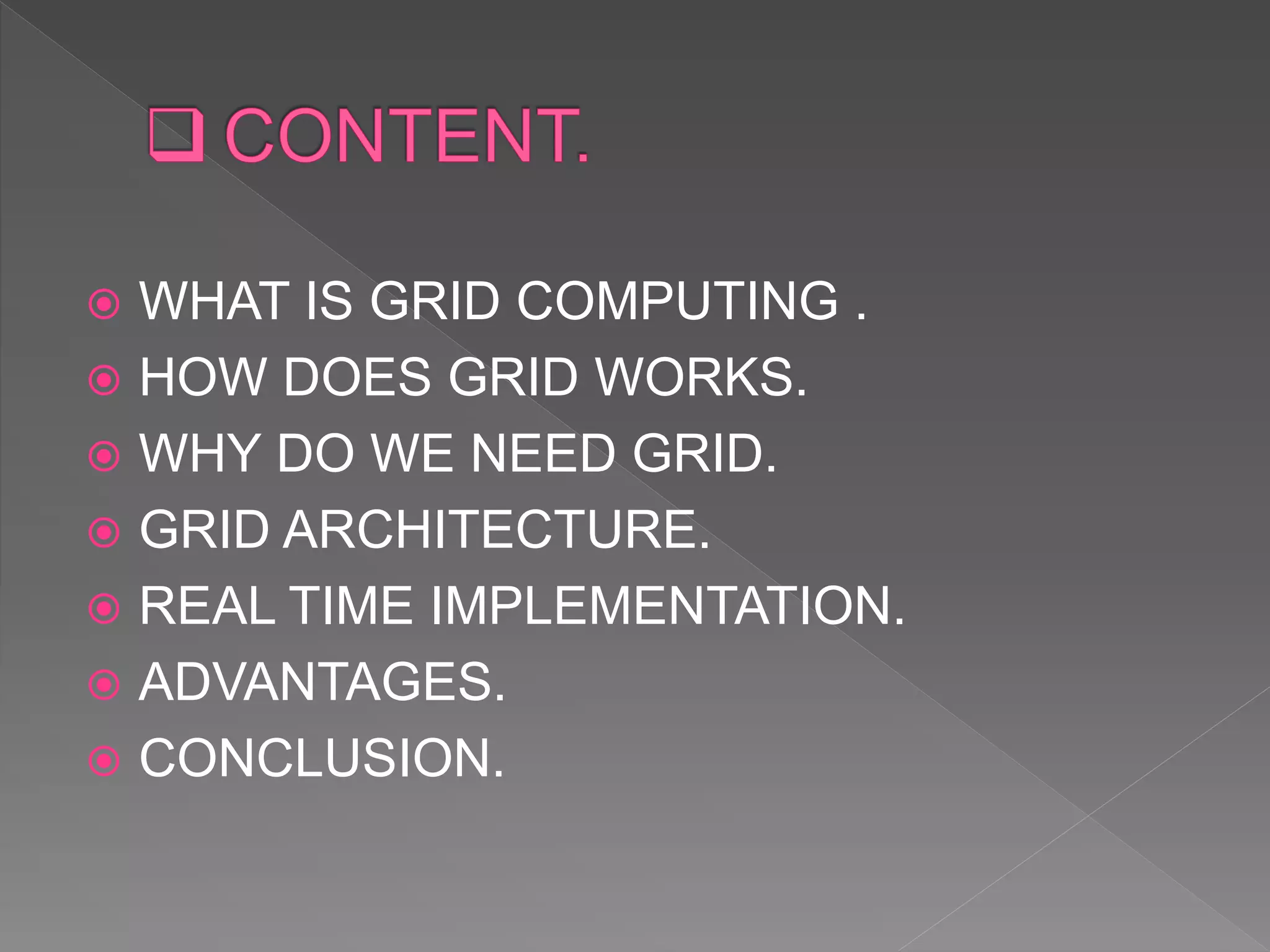 grid computing | PPTX