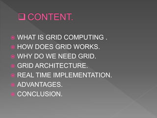 grid computing | PPTX