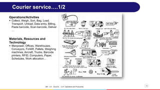 Operations and Productivity explanations | PPT