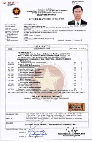 TOR PUP MSIT 2019 | PDF