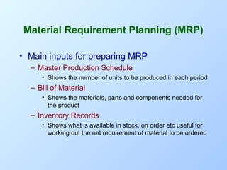Om lect 06(r1-sep08)_basics of mrp_erp _mms_sies | PPT