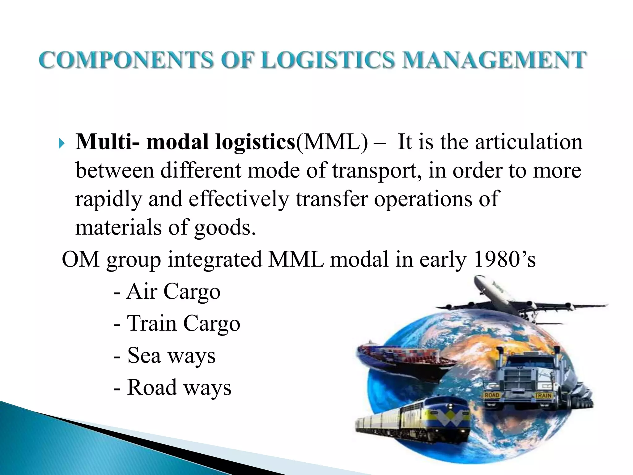 supply chain management 2017 for OM LOGISTICS | PPTX
