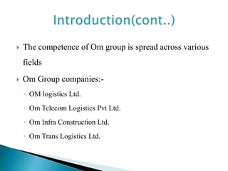 supply chain management 2017 for OM LOGISTICS | PPTX