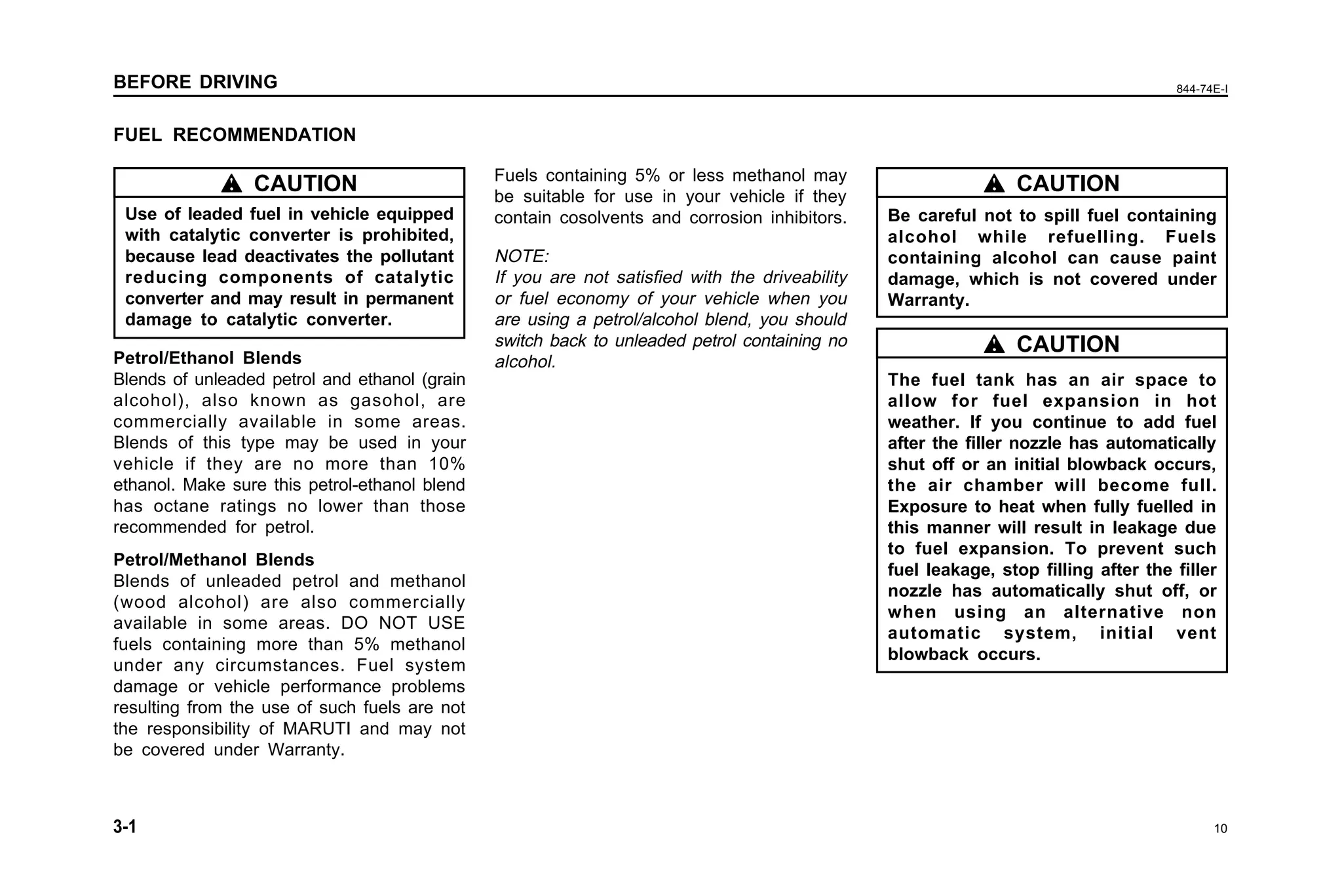 Suzuki Maruti 800 (efi/MPI) Workshop Manual | PDF