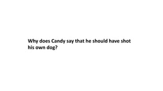 What Page Does Candy Say He Should Have Shot His Own Dog