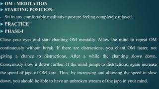 OM Meditation - ultimate meditation technique | PPT