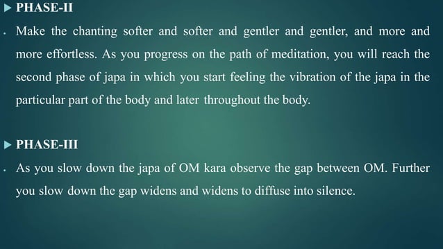 OM Meditation - ultimate meditation technique | PPT