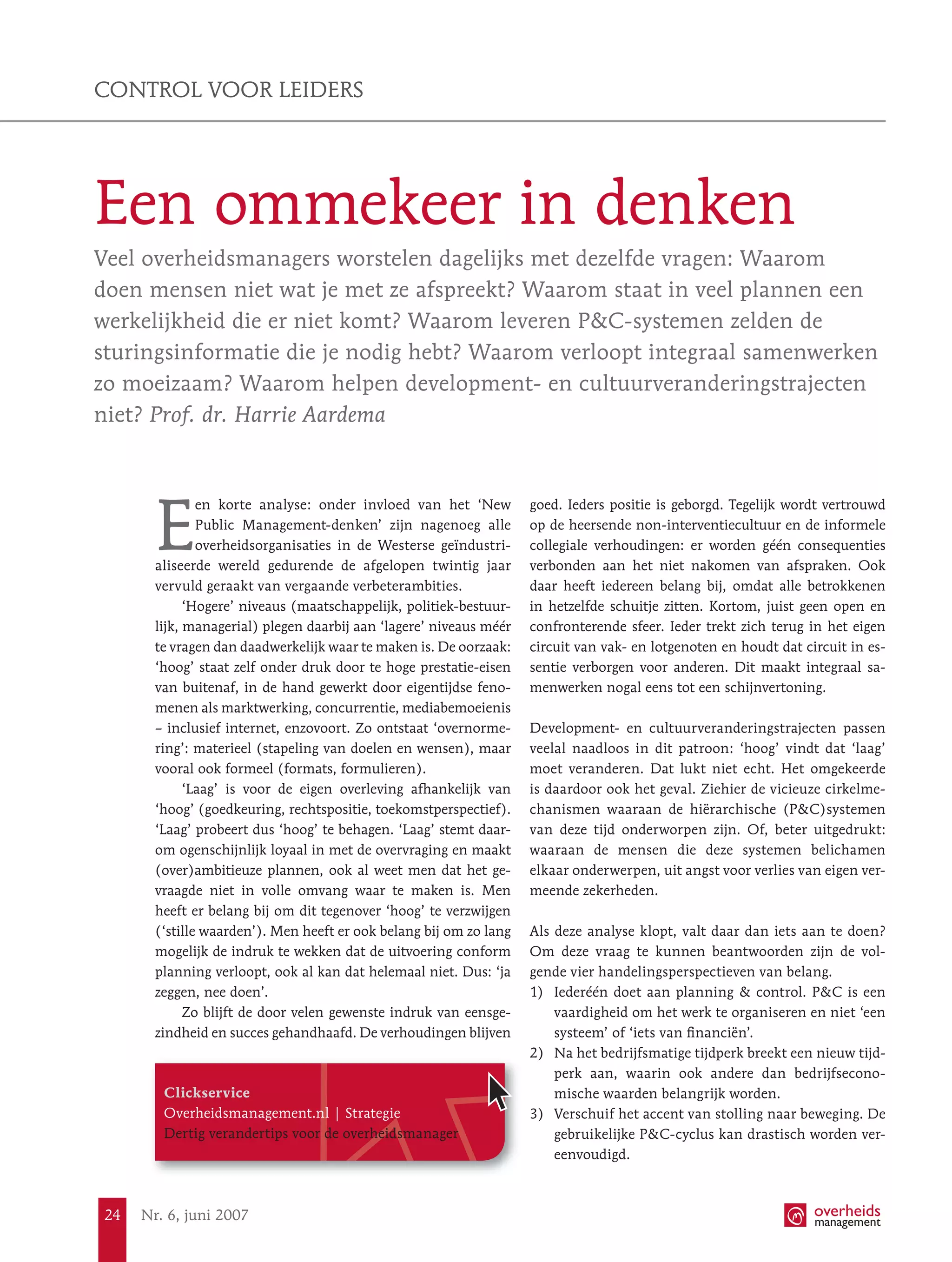 Ommekeer in denken | PDF