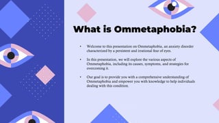 Overcoming Ommetaphobia: A Comprehensive Guide | PPTX