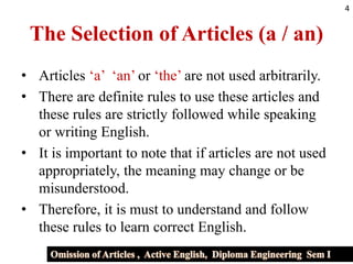 Ommision of articles | PPTX