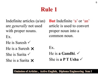 Ommision of articles | PPTX